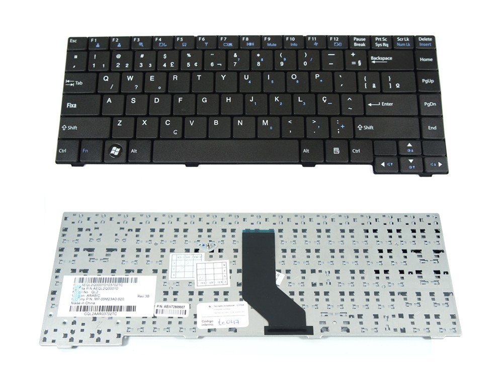 Teclado para notebook LG A410 C400 AEQL7600010 AEW73049806 | Plug importing